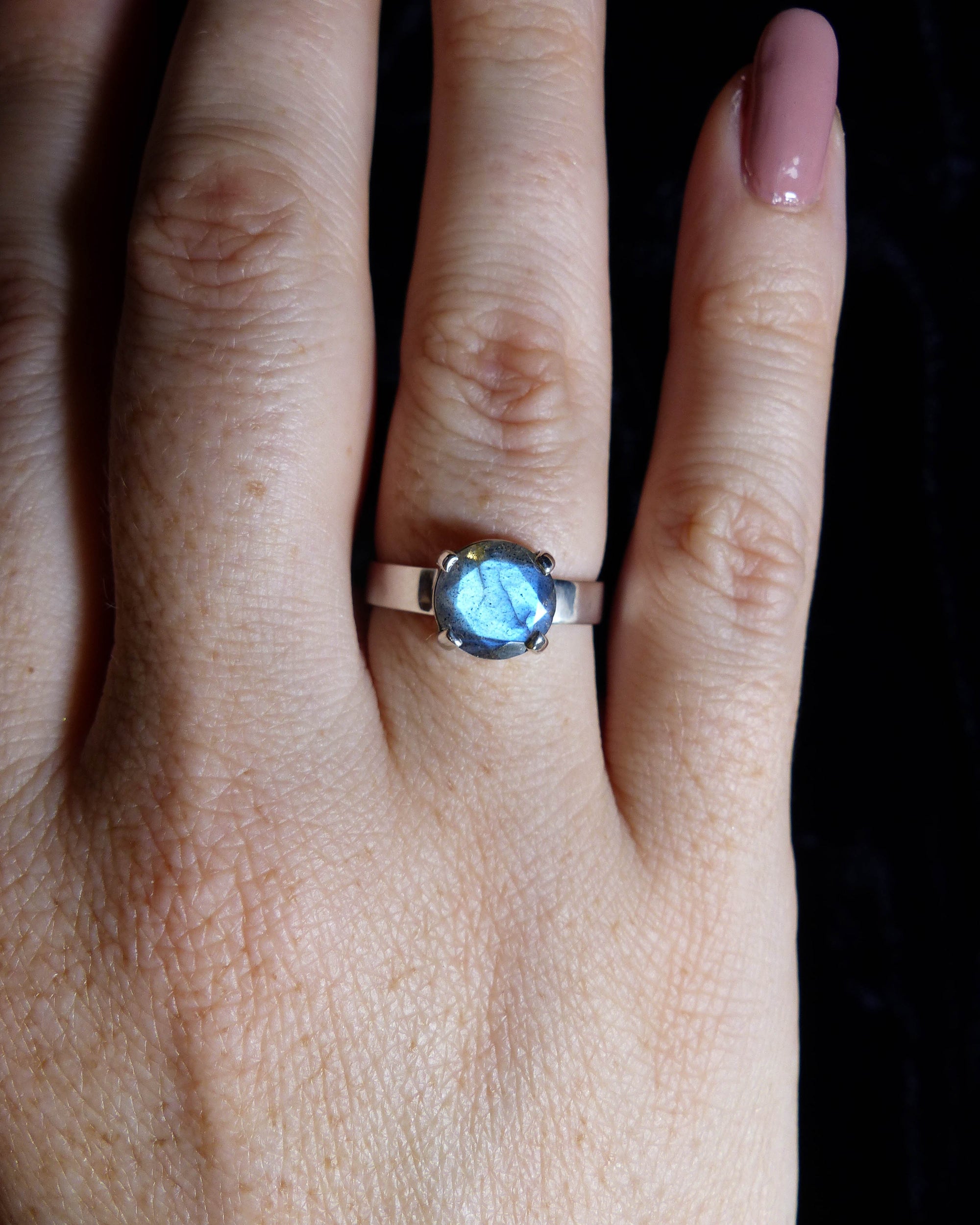 Eventide - Labradorite Stacking Ring (large) – Wayfinder Jewelry