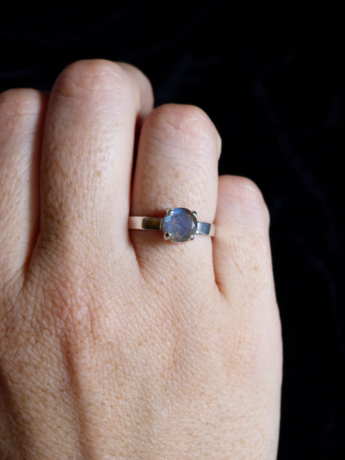 Eventide - Labradorite Stacking Ring (large) – Wayfinder Jewelry